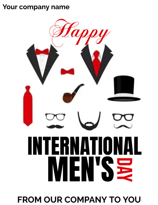 Men's day poster Template | PosterMyWall