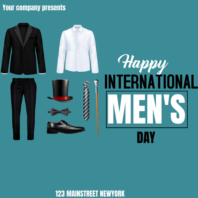 Men's day poster Template | PosterMyWall