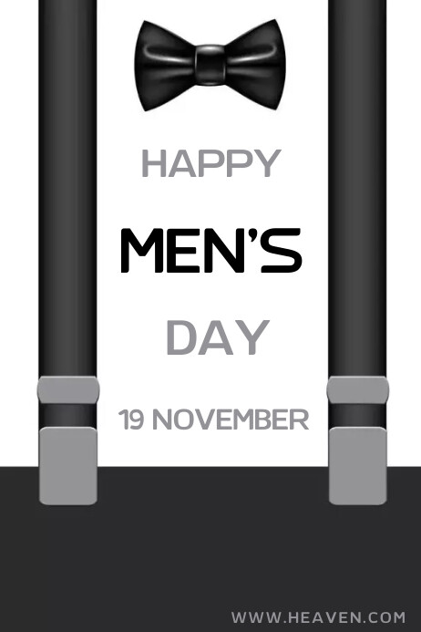 MEN'S DAY POSTER/INTERNATIONAL MEN DAY Template | PosterMyWall
