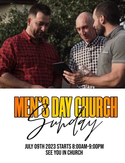 Plantilla de men's day sunday | PosterMyWall