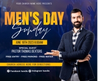 men's day sunday Template | PosterMyWall