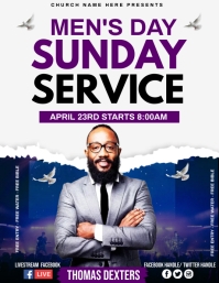 men's day sunday Template | PosterMyWall