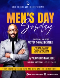 men's day sunday Template | PosterMyWall