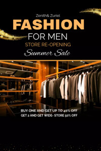 Men Fashion Sale Flyer Template | PosterMyWall