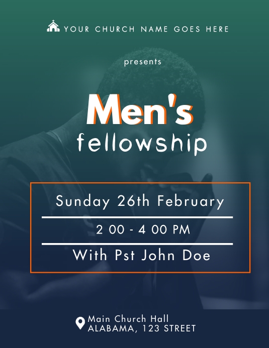 Men's Fellowship Template | PosterMyWall