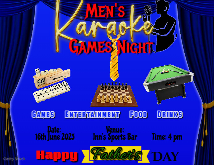 Men's Games Night Template | PosterMyWall