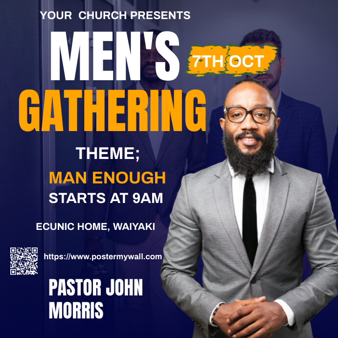 men's gathering Template | PosterMyWall