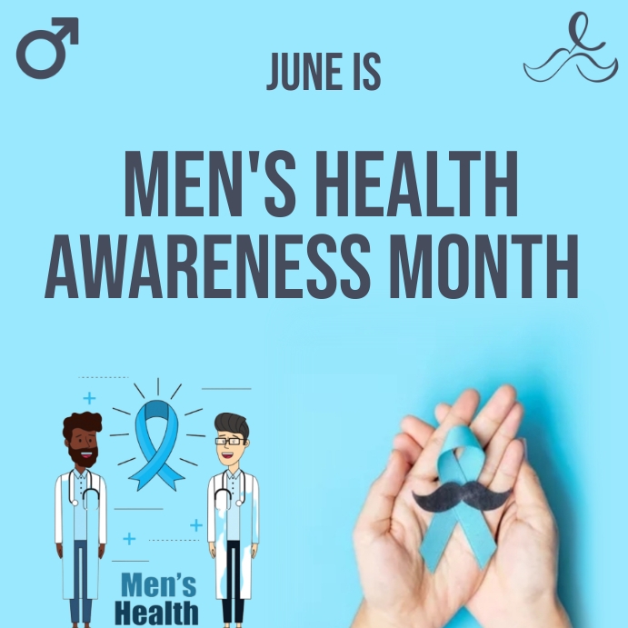 Men's health awareness month. Template | PosterMyWall