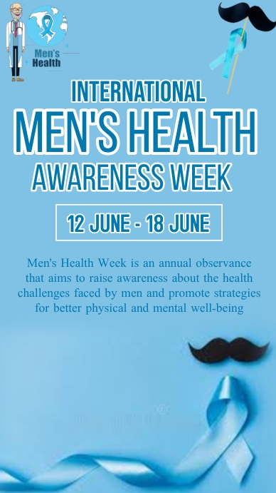 Men's health awareness week Instagram story Template | PosterMyWall