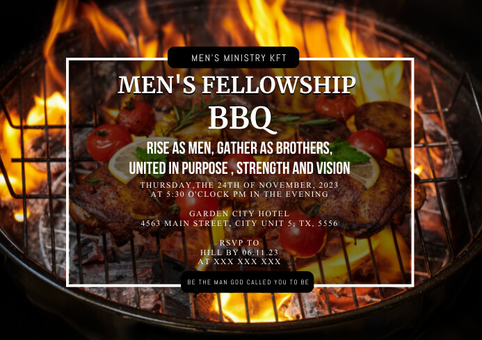 Plantilla de MEN'S MINISTRY | PosterMyWall