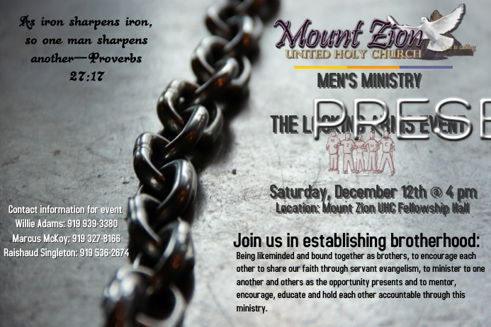 Men's Ministry Event Template | PosterMyWall