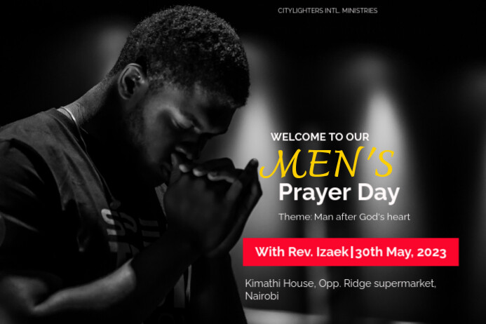 Men's Prayer day Template | PosterMyWall