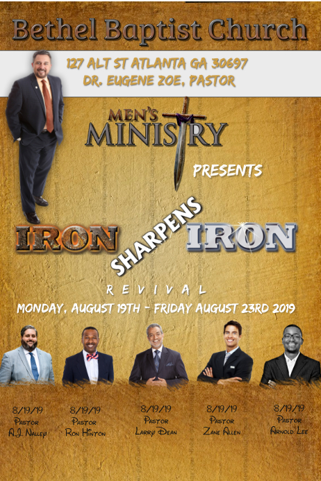 Men's Revival Template | PosterMyWall