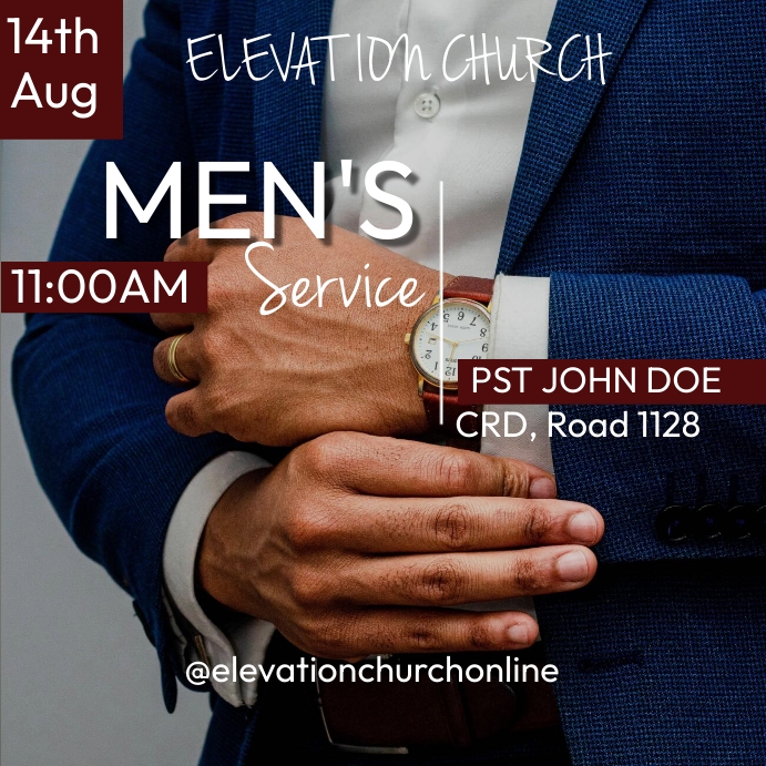 Copy of MEN'S SERVICE (23) | PosterMyWall