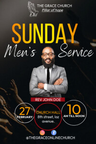 Men's service Template | PosterMyWall