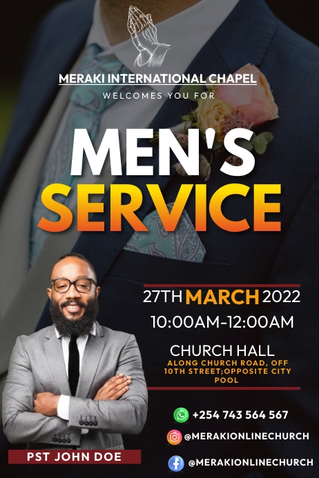 Men's service Template | PosterMyWall