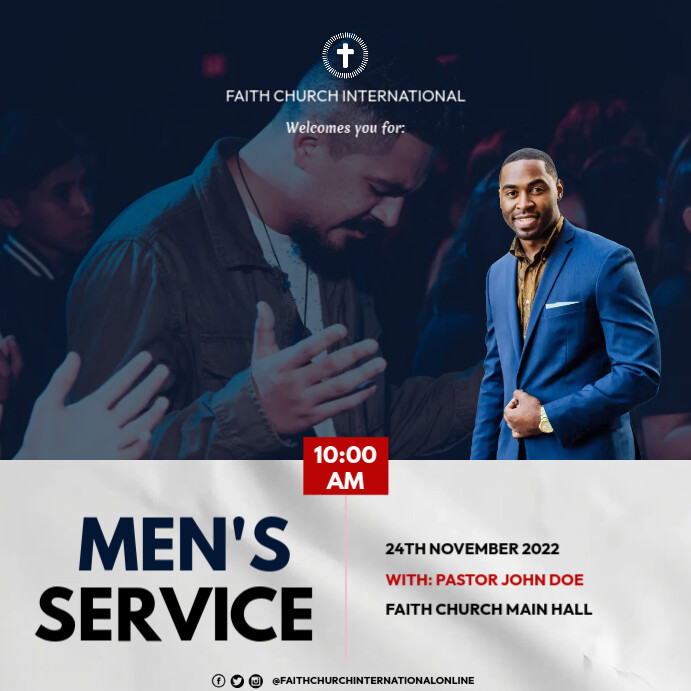 men's service Template | PosterMyWall