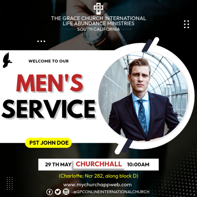 Men's service Template | PosterMyWall