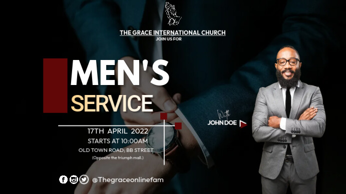 Men's service Template | PosterMyWall