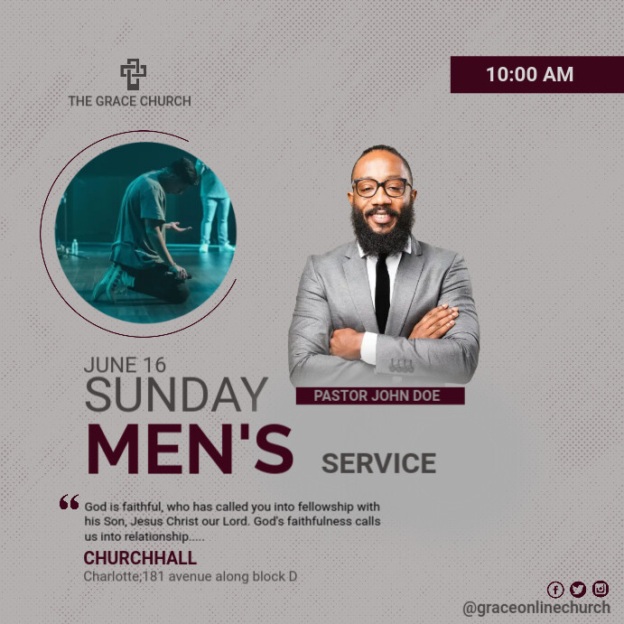 Men's service Template | PosterMyWall