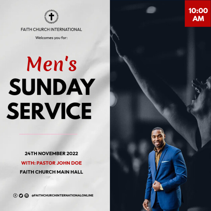 men's service Template | PosterMyWall