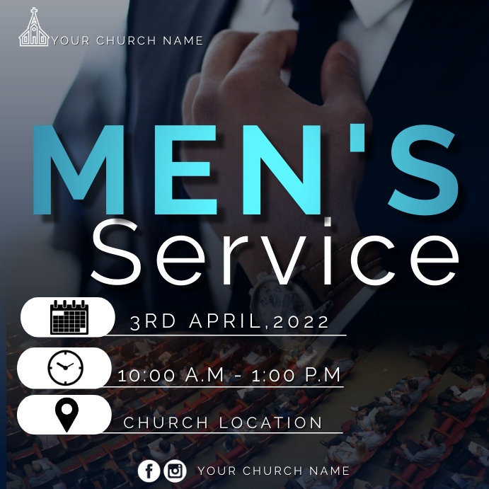 Men's service Template | PosterMyWall