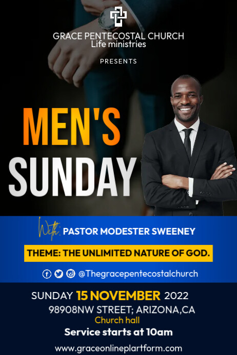 Men's service Template | PosterMyWall