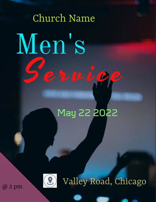 Copy of Men's Service | PosterMyWall