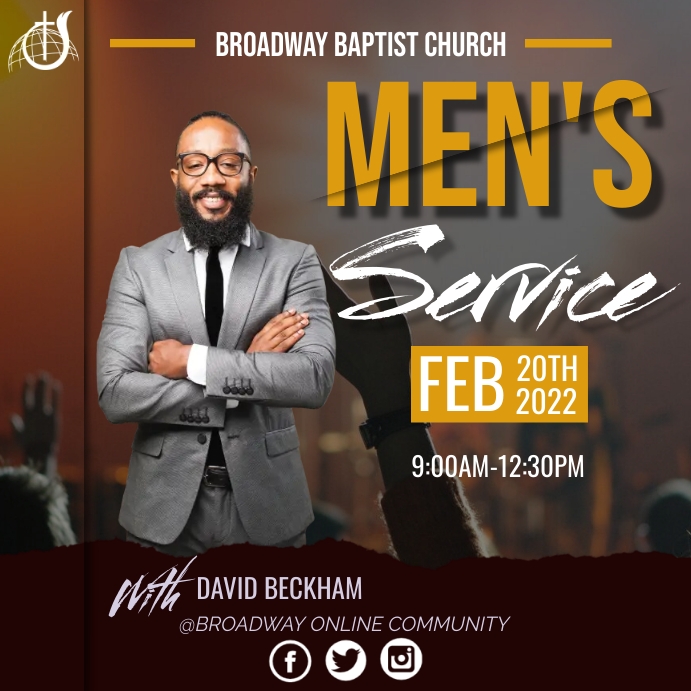 Men's Service Template | PosterMyWall