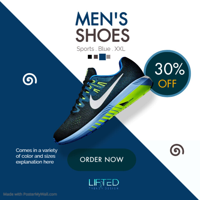 men's shoes ads Template | PosterMyWall