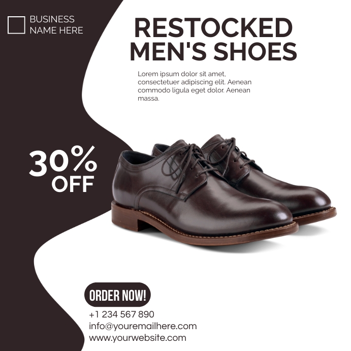 Copy of men's shoes offer | PosterMyWall