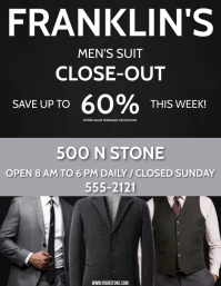 MENS SUIT SALE Template | PosterMyWall