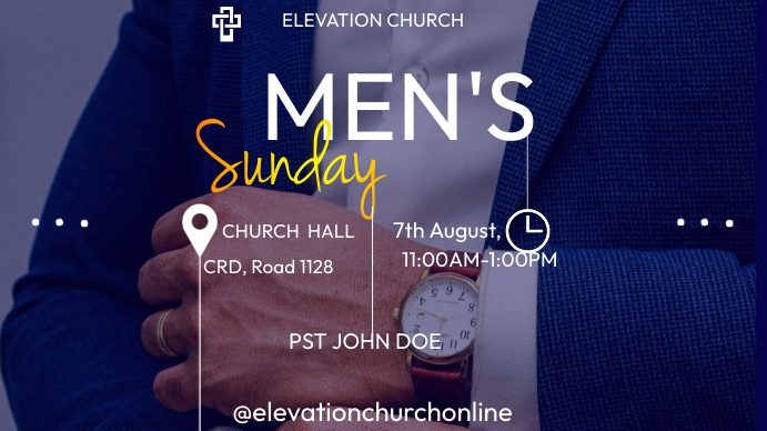 MEN'S SUNDAY (1) Template | PosterMyWall
