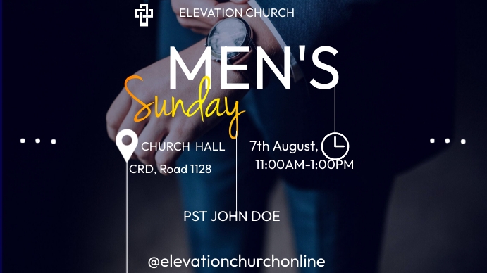 MEN'S SUNDAY (2) Template | PosterMyWall
