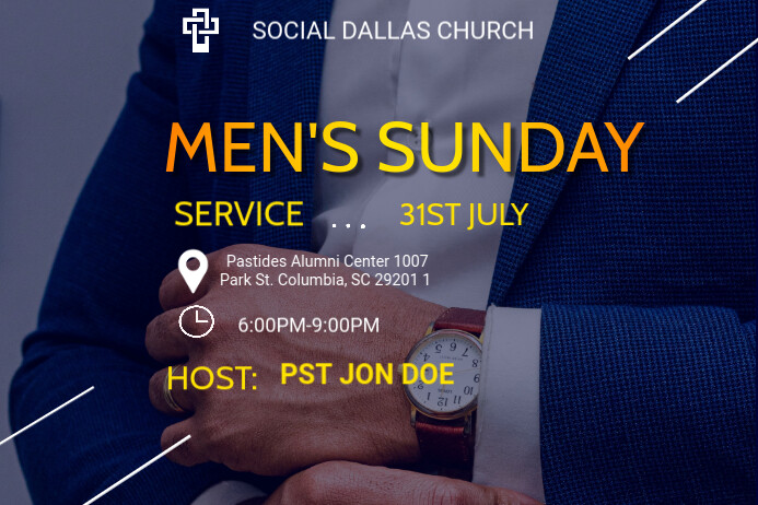 Men's Sunday (2) Template | PosterMyWall
