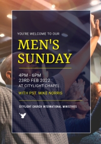 men's sunday flyer template | PosterMyWall