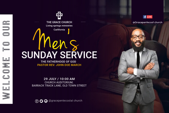 men's sunday Template | PosterMyWall