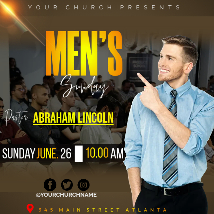 men's sunday Template | PosterMyWall