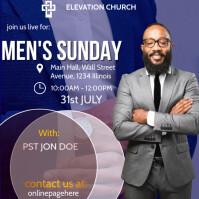 MEN SUNDAY Template | PosterMyWall