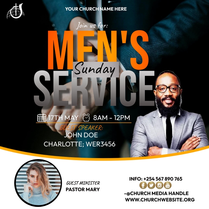 men's sunday Template | PosterMyWall