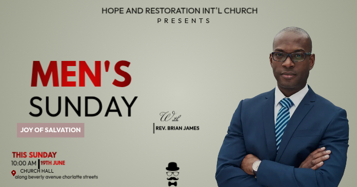 Copy of men's sunday | PosterMyWall