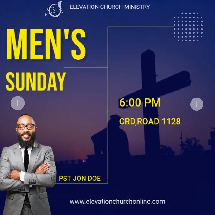 MEN'S SUNDAY Template | PosterMyWall