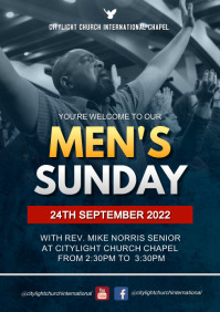 CHURCH MEN CONFERENCE EVENT AD Flyer Template | PosterMyWall