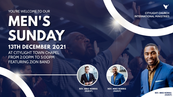 men's sunday flyer template | PosterMyWall