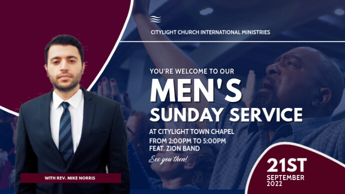men's sunday flyer template | PosterMyWall