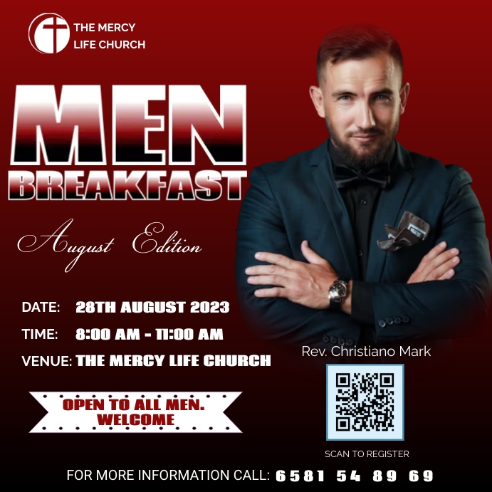 Copy of MEN BREAKFAST MEETING POSTER | PosterMyWall