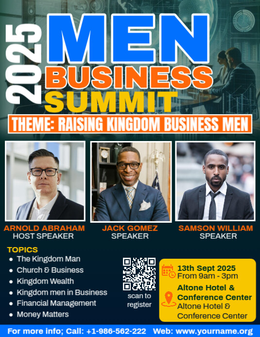 Men Business Summit Ad Flyer | PosterMyWall