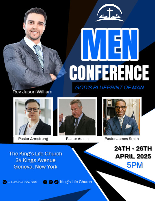 Copy of Men Conference Ad | PosterMyWall