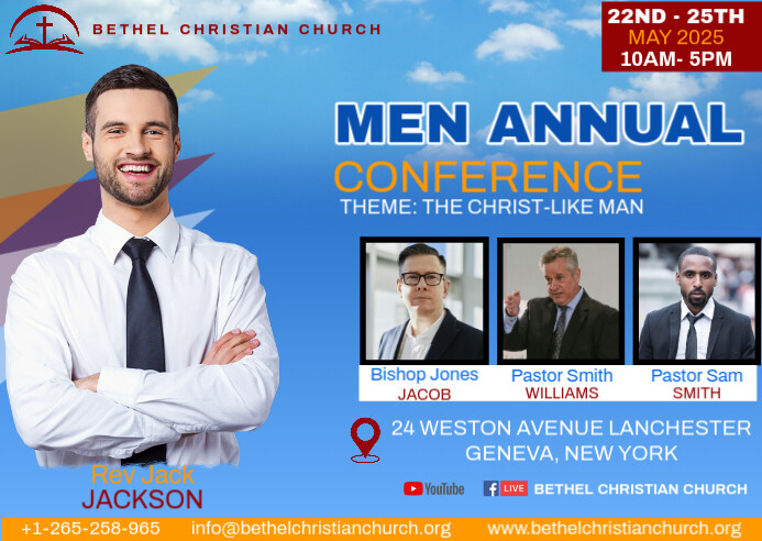 Men Conference Template | PosterMyWall