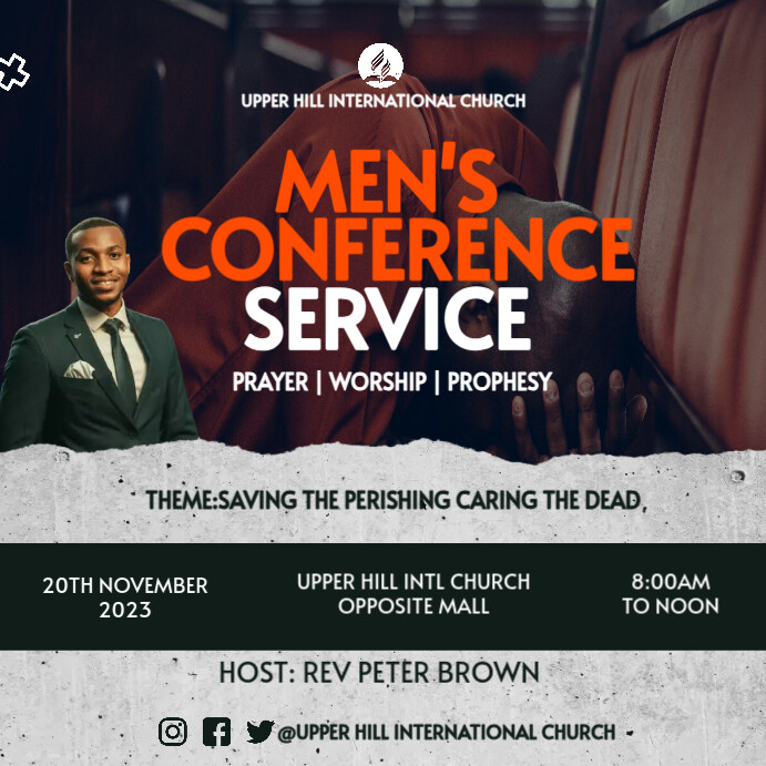 men conference Template | PosterMyWall